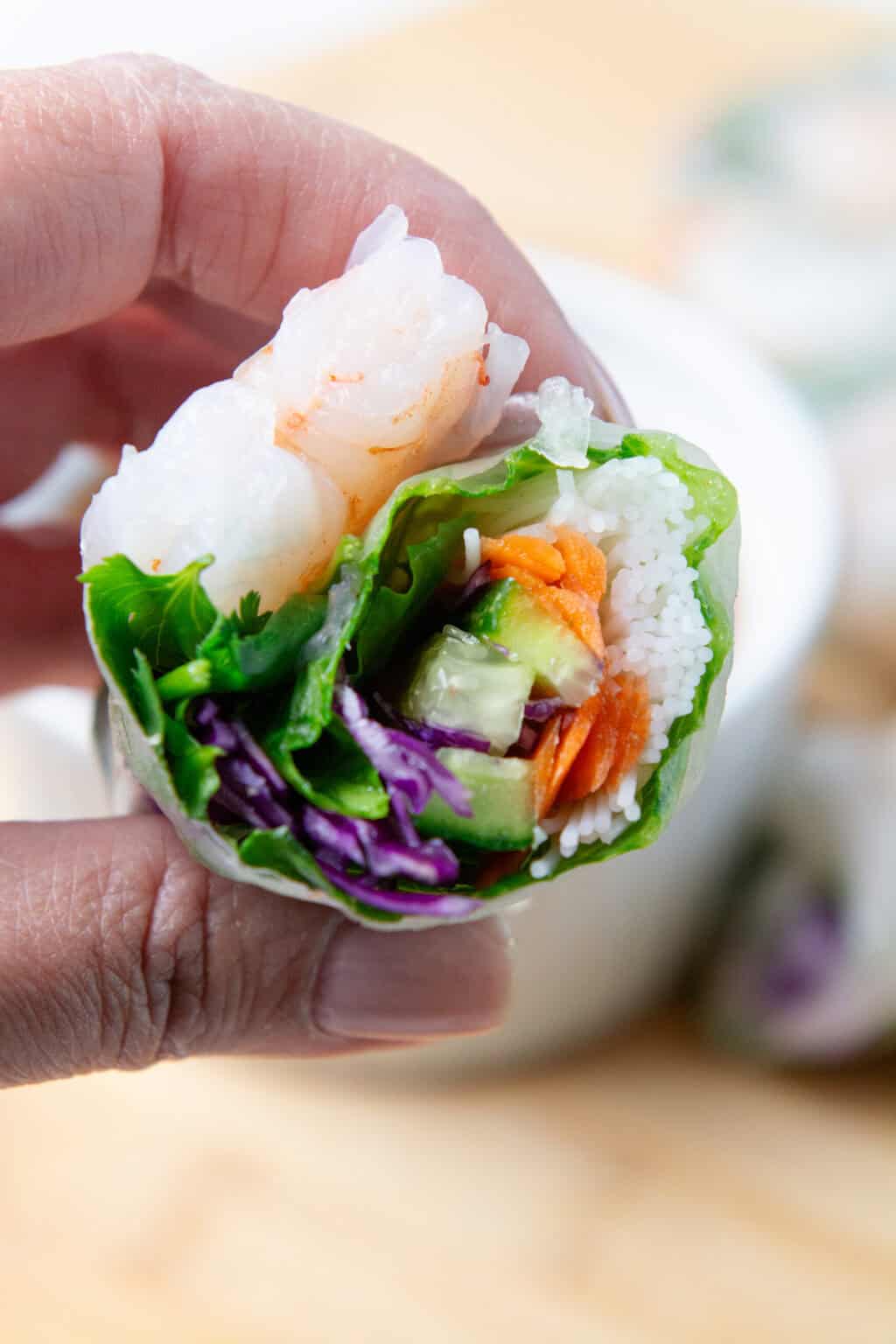 Fresh Spring Rolls With Peanut Sauce